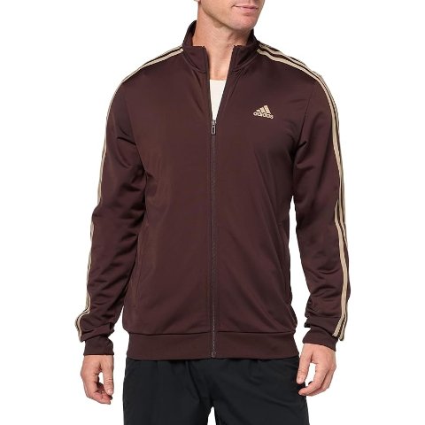 Men's Essentials Warm-Up 3-Stripes Track Top 3杠夹克 55.00 超值好货 | 北美省钱快报