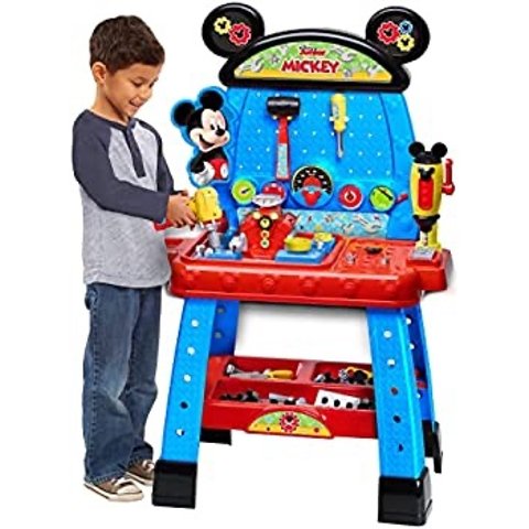 Disney Junior Mickey Mouse Funhouse Workbench, 43-piece Disney 迪士尼米奇工作台 ...