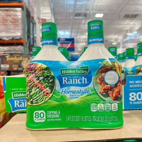 Hidden Valley Original Ranch Dressing, 40 fl oz, 2-count 原味酱汁 40oz 2瓶 ...