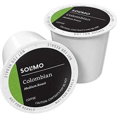 Solimo Medium Roast Coffee Pods Solimo 哥伦比亚风味咖啡胶囊 100颗 $24.20 超值好货 | 北美省钱快报