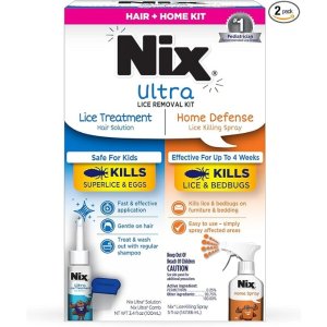 Nix Ultra Lice Removal Kit | Kills Super Lice & Eggs | Includes Lice ...