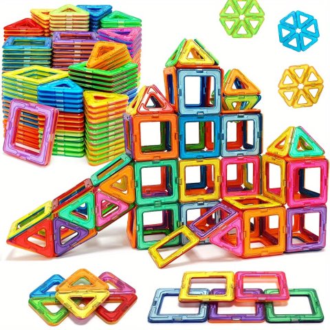Temu CoolNuro Magnetic Building Blocks Set for Kids - Creative DIY ...