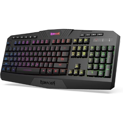 K503 Wireless Gaming Keyboard, RGB LED Backlit, Multimedia Keys, Silent ...