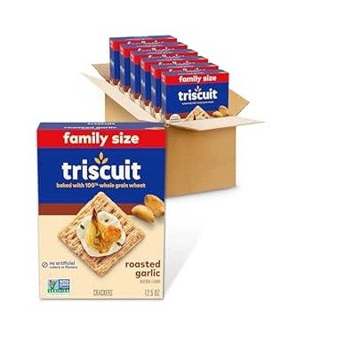Triscuit Roasted Garlic Whole Grain Wheat Crackers12.5oz $15.25