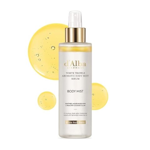 d'Alba Italian White Truffle Aromatic Body Mist Serum, glowy hydrating ...