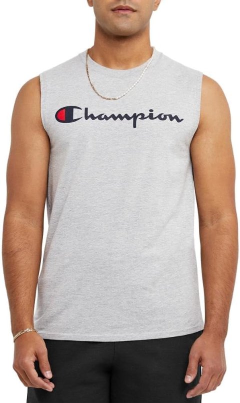 Champion Classic Jersey Muscle Tank Men's Logo $8.75