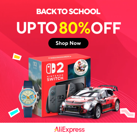 AliExpress Back 2 School Sale Up to $100 off