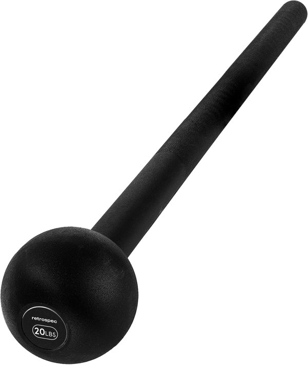 Retrospec Revolve Steel Macebell 20 lbs Matte Black Retrospec Revolve ...