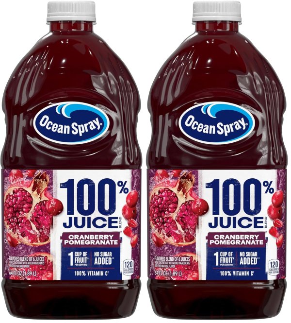 Ocean Spray Cranberry Pomegranate Juice 64oz 2-Pack Ocean Spray 蔓越莓石榴汁 ...