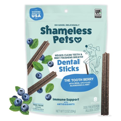 Shameless Pets Dental Treats for Dogs, The Tooth Berry $3.19
