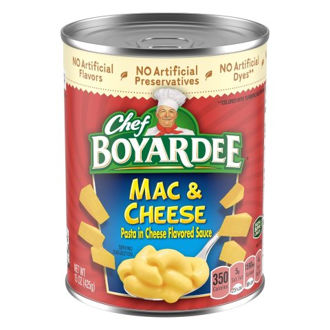 Chef Boyardee Mac & Cheese 15 oz $0.80